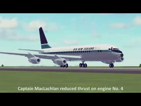 1966 Air New Zealand DC-8 Crash - Crash Animation 