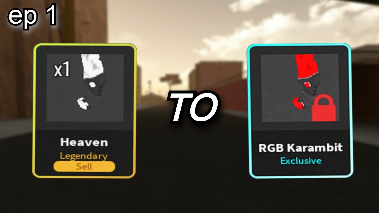 Heaven Knife To RGB Karambit Knife ep 1 (Good Flips!?!?) - YouTube