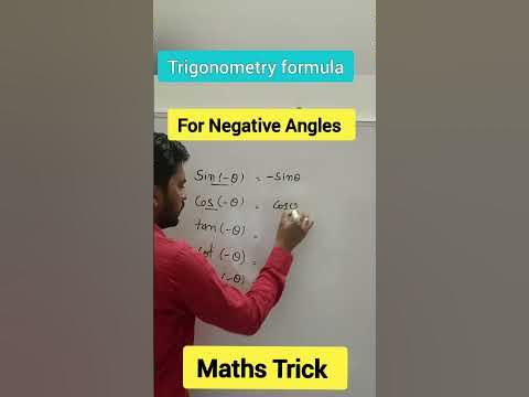 Trigonometry formula/trigonometry negative angles/ #shortsfeed # ...