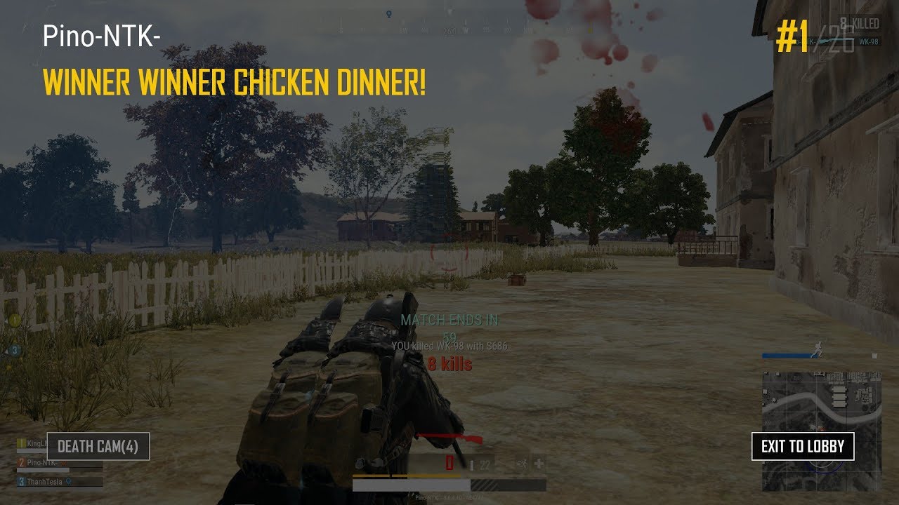 PUBGG - 1 ngày xuất thần full Top 1 , Nghèo vẫn Top =)) ~ - YouTube