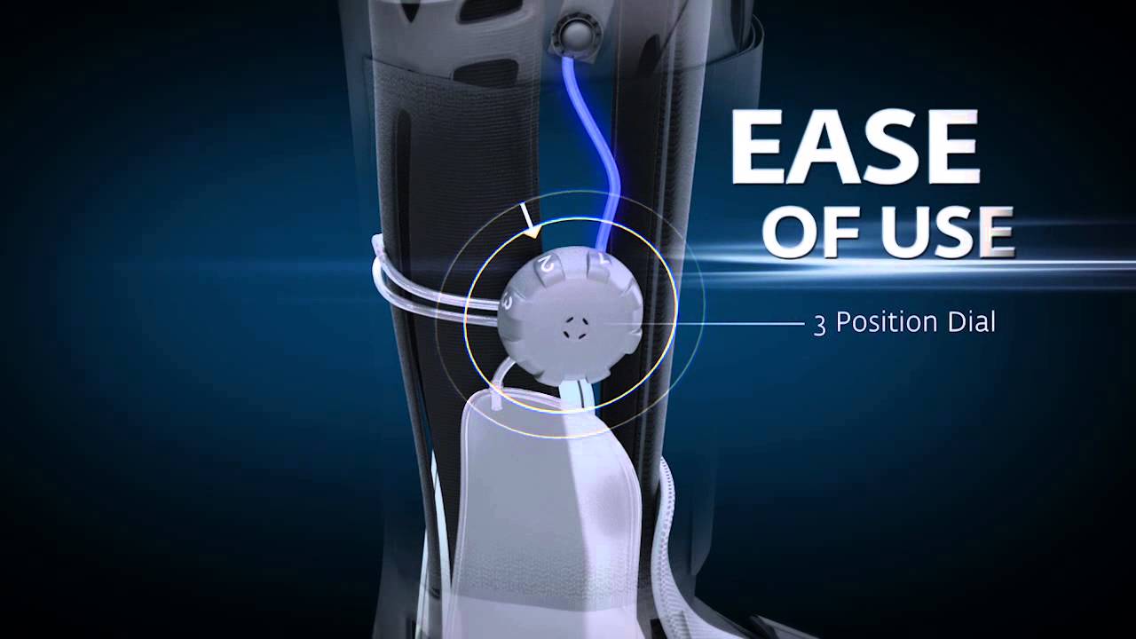 Aircast AirSelect Integrated Inflation Technology - YouTube