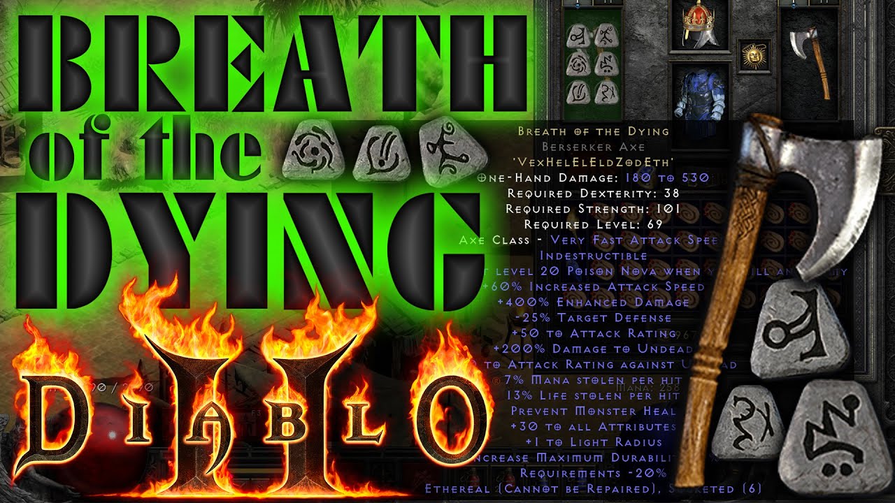 Diablo 2 Resurrected | "Breath of the Dying" (Profile & Uses) - YouTube