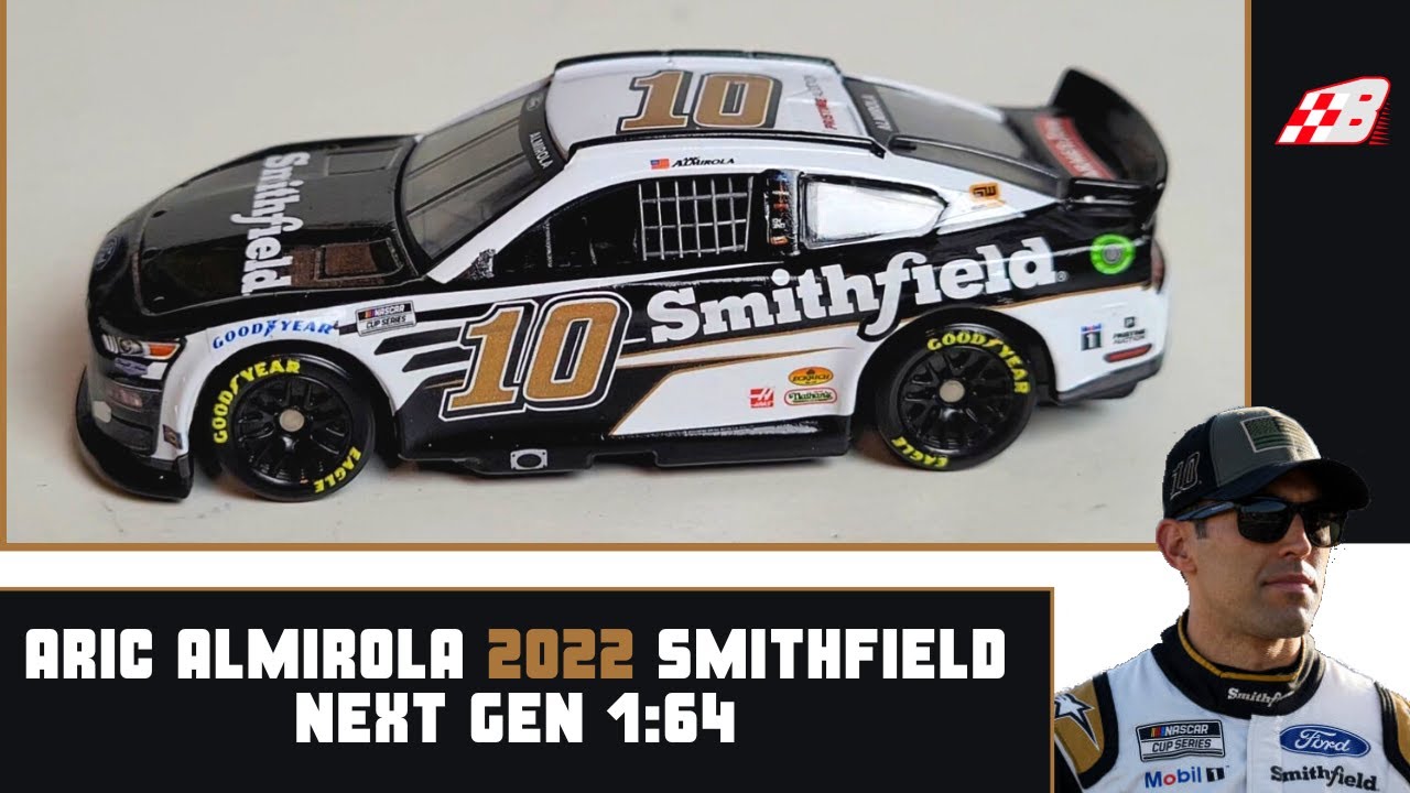 **NASCAR DIE-CAST REVIEW** Aric Almirola 2022 SMITHFIELD 1:64 - YouTube