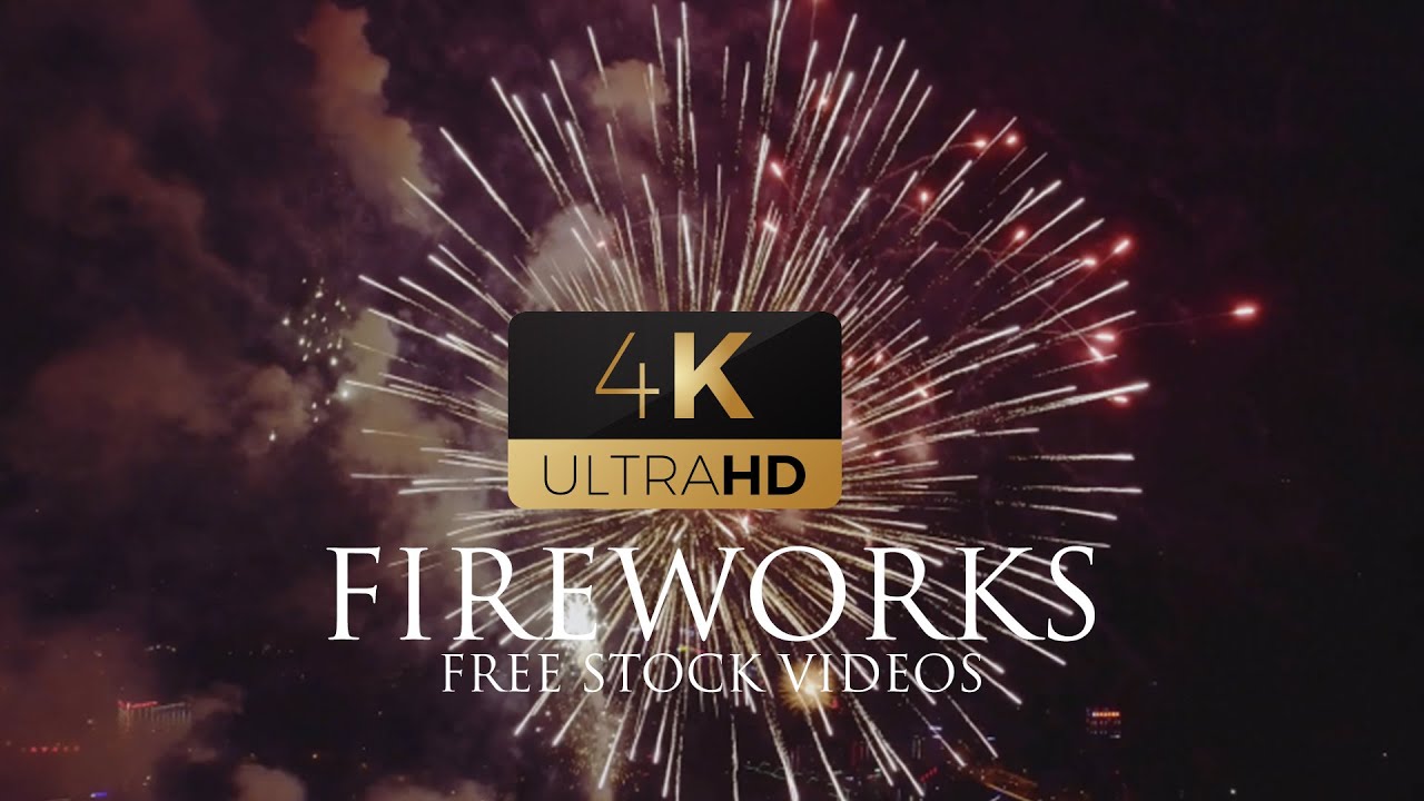 Best Fireworks video with Sound Effect, Real Sound & Footage Fireworks ...