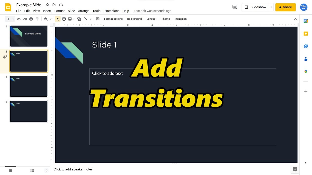 How To Add Transitions In Google Slides YouTube How To Add Transitions In Google Slides YouTube