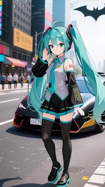 Hatsune Miku bat-Mobile #hatsunemiku #miku #anime #vocaloid #kawaii # ...