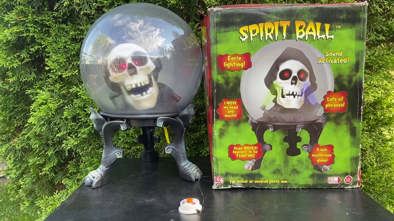 Animated 9” Grim Reaper Fortune Teller Spirit Ball (Mini) - Gemmy ...