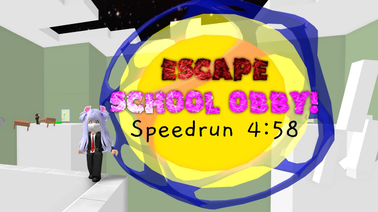Roblox Escape School Obby! Speedrun 4:58 - YouTube