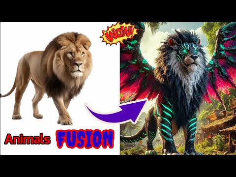 ANIMALS FUSION : WHEN 2 ANIMALS FUSION be HYBRID ANIMALS - YouTube