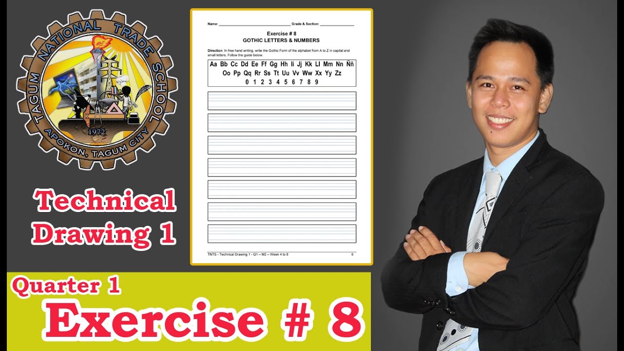 Technical Drawing 1 | Q1 | Exercise #8 - YouTube