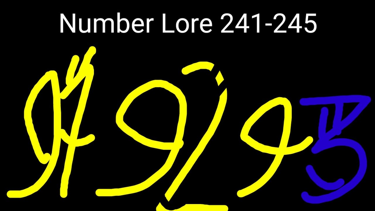 Number Lore 241-245 - YouTube