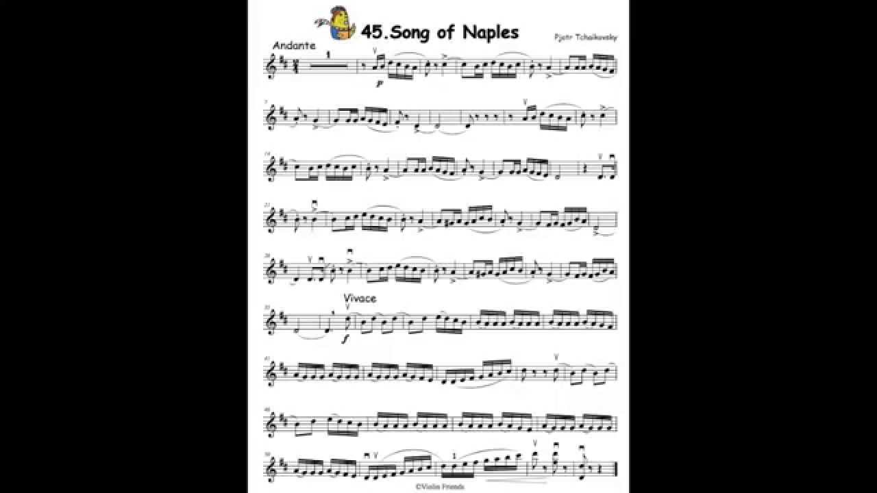 45.Tchaikovsky Song of Naples for violin - YouTube