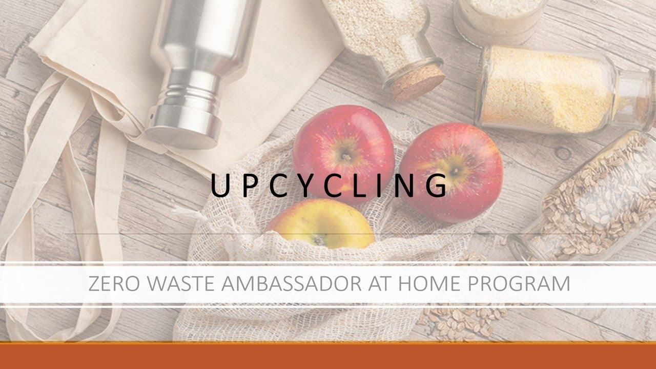 Zero Waste Ambassadors at Home Program _ Module 1: Upcycling - YouTube