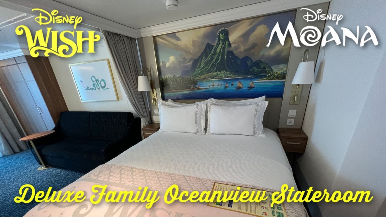 Disney Wish Deluxe Family Oceanview Stateroom With Verandah Tour Category 4A Moana Theme disney-wish-deluxe-family-oceanview-stateroom-with-verandah-tour-category-4a-moana-theme