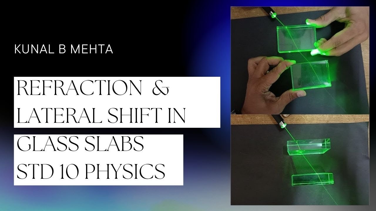 Refraction & lateral shift in glass slab using laser light | STD 10-12 ...