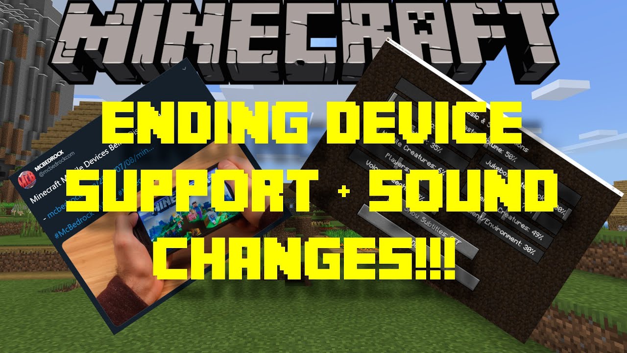 Minecraft News | Ending Device Support and Sound Setting Change ...
