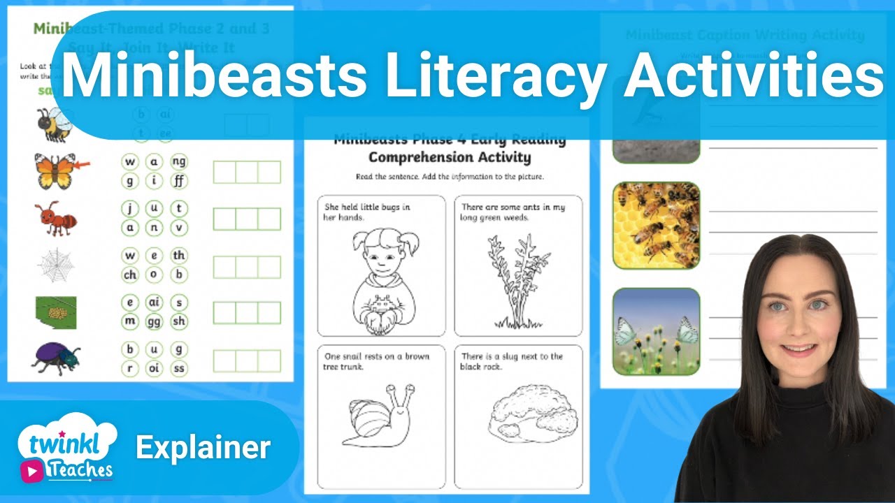 Minibeasts Literacy Resources - YouTube