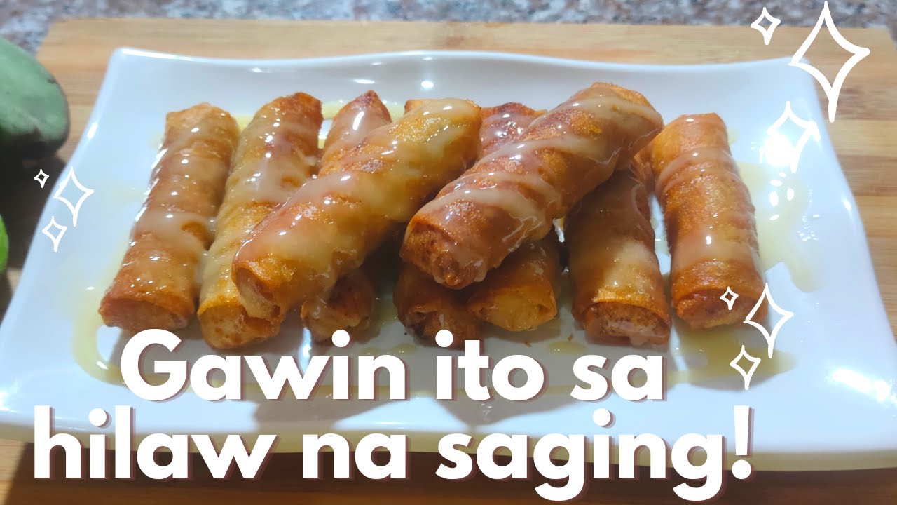 How to make Crispy Lumpiang Saging || Masarap na meryenda - YouTube