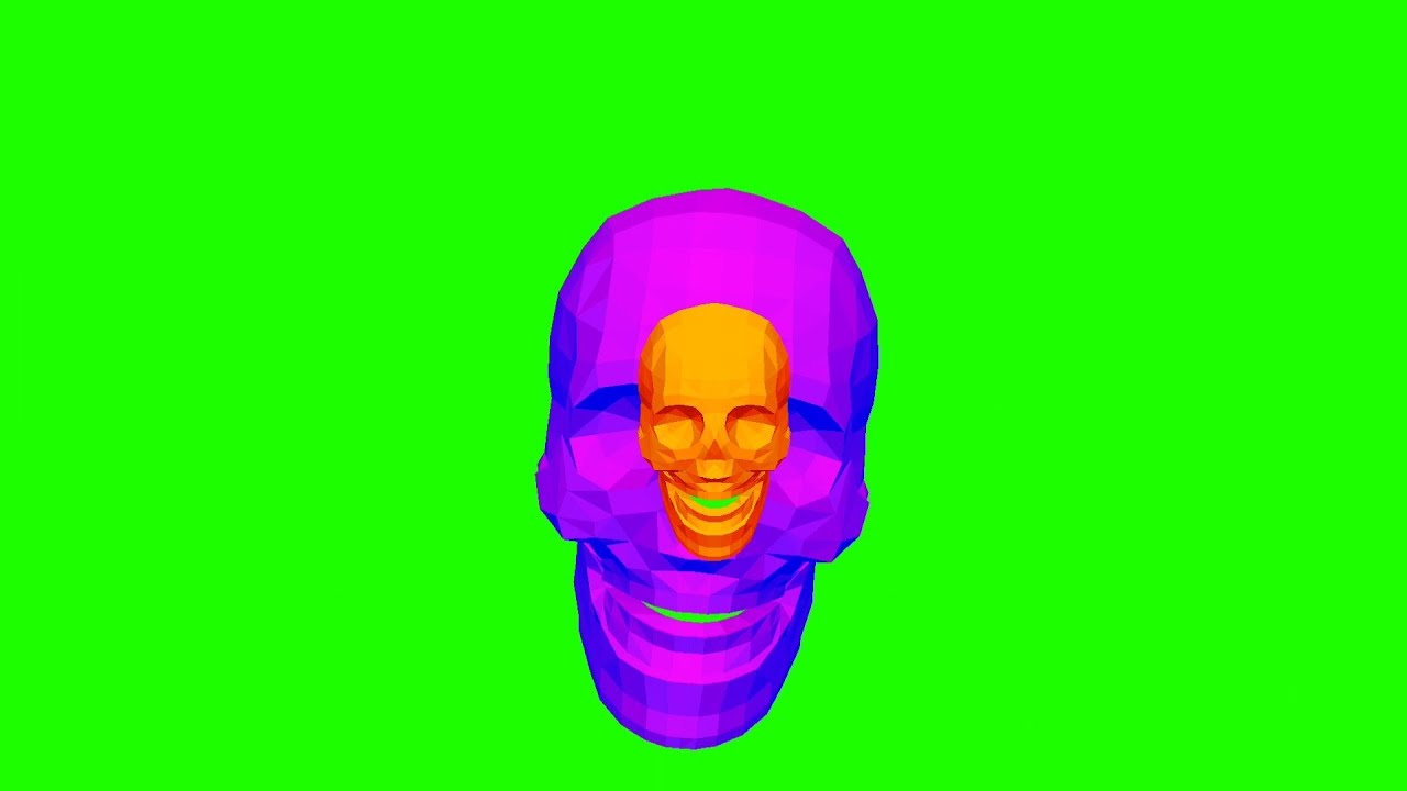 Skull face | Green Screen | Download link in the description | Watch ...