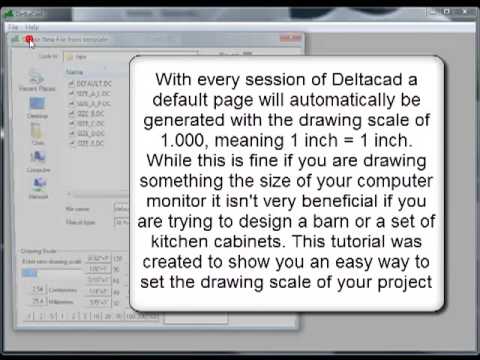 Deltacad - Selecting The Correct Drawing Scale - YouTube