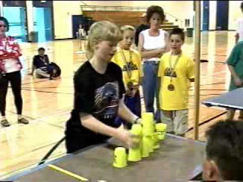 Cup stacking world record - YouTube