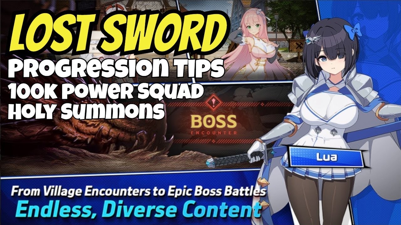 Lost Sword - Progression Tips/100k Power/Summons Miracles - YouTube