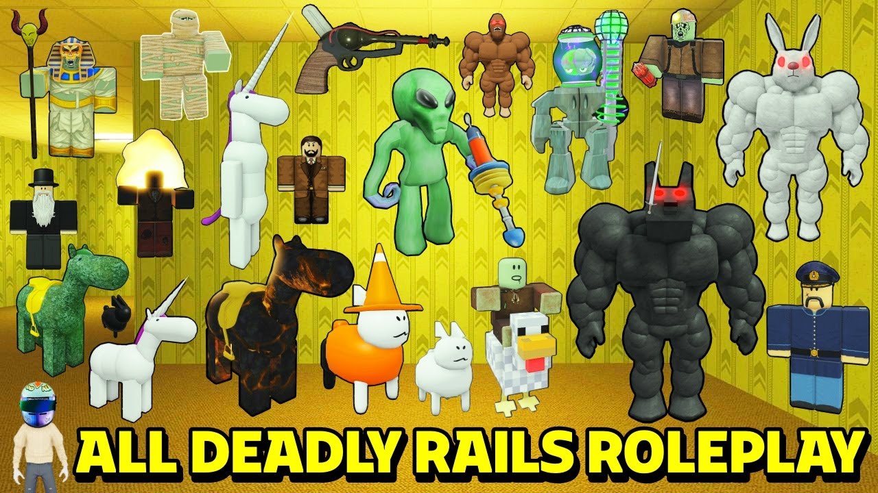 How to Get ALL 21 Morphs & Badges | Deadly Rails Roleplay ! #roblox # ...