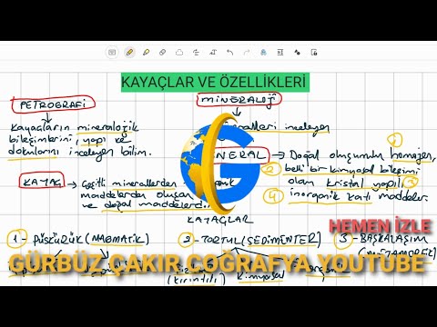 KAYAÇLAR VE ÖZELLİKLERİ #gürbüzçakırcoğrafya #kayaçlar #taşlar
