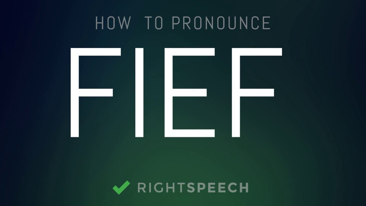 🔴 Fief - How to pronounce Fief - YouTube