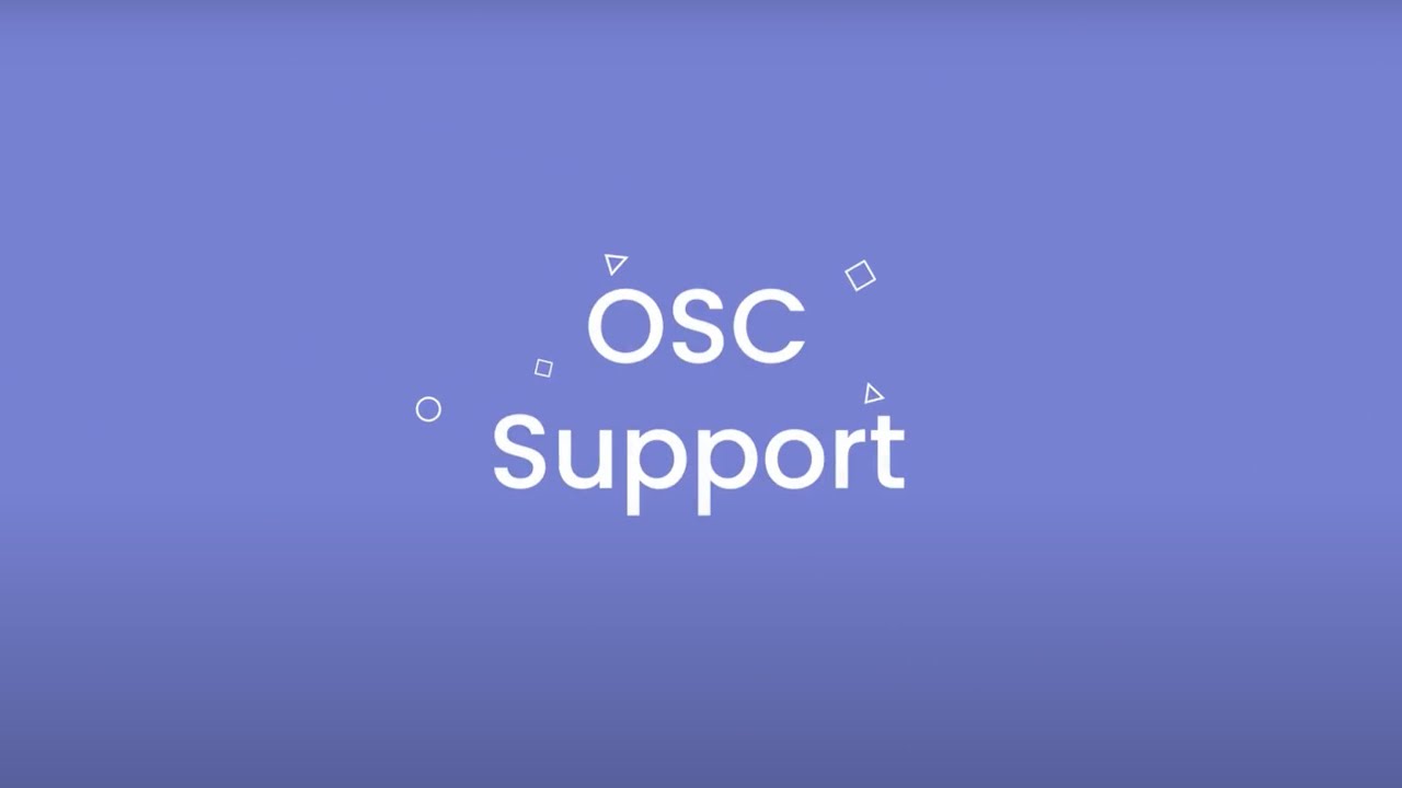 OSC Support - YouTube