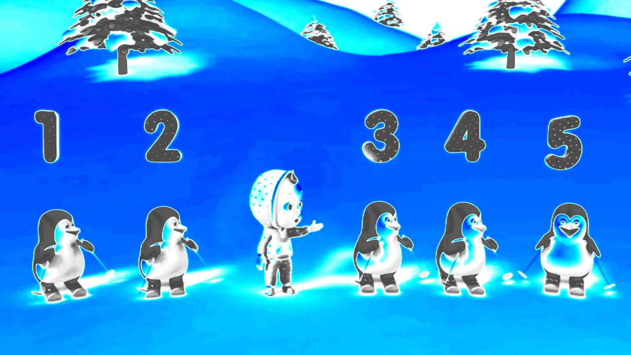 Five Little Penguins Play Snowboarding Effects//Sponsored By Gamavison ...