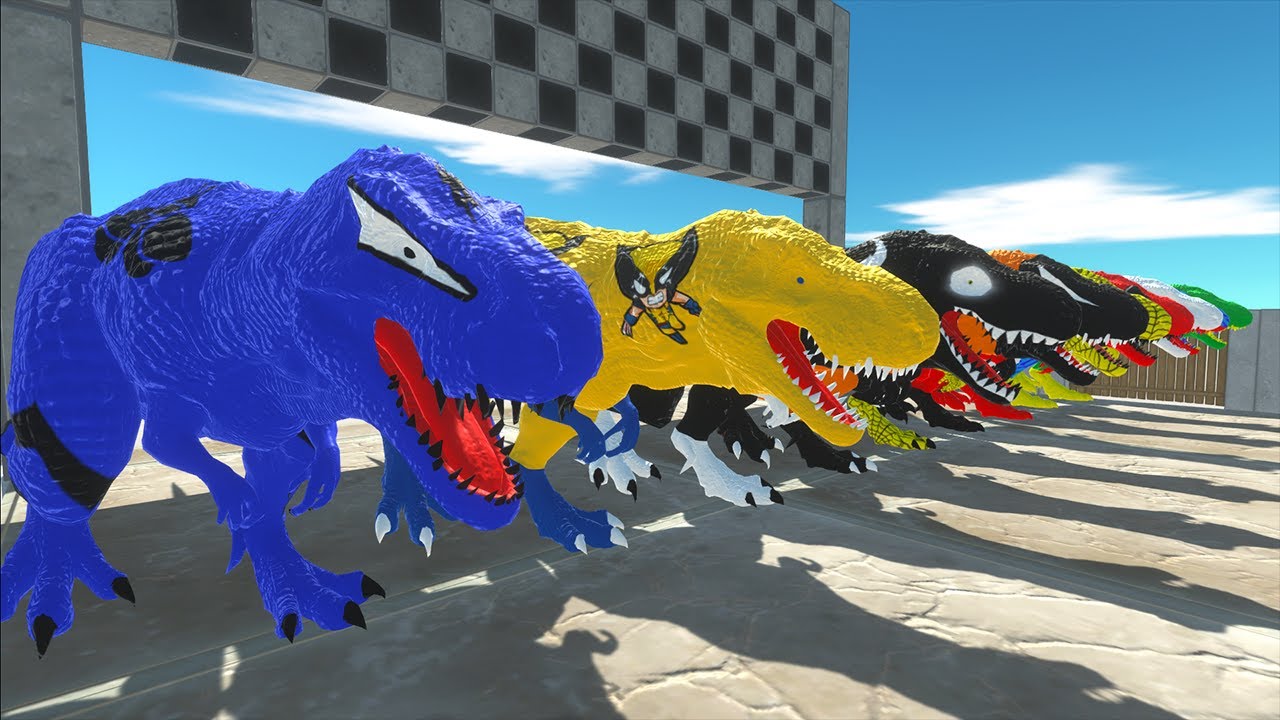 Team T-rex Superheroes Dc Marvel Speed Race Championship Hunting Found ...