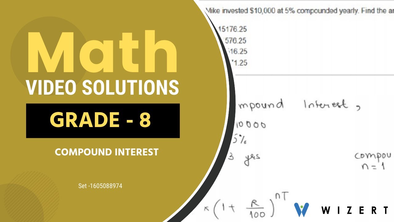 Grade 8 Maths Videos - Compound Interest Video Lessons for Grade 8 ...