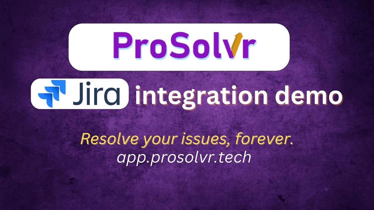 ProSolvr Jira integration demo - YouTube