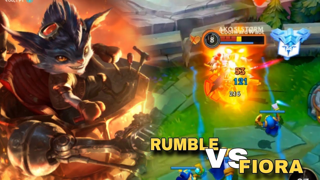 RUMBLE BROKEN BUILD TOP 1 ITEM | RUMBLE VS FIORA SOLO BARON LANE RANK ...