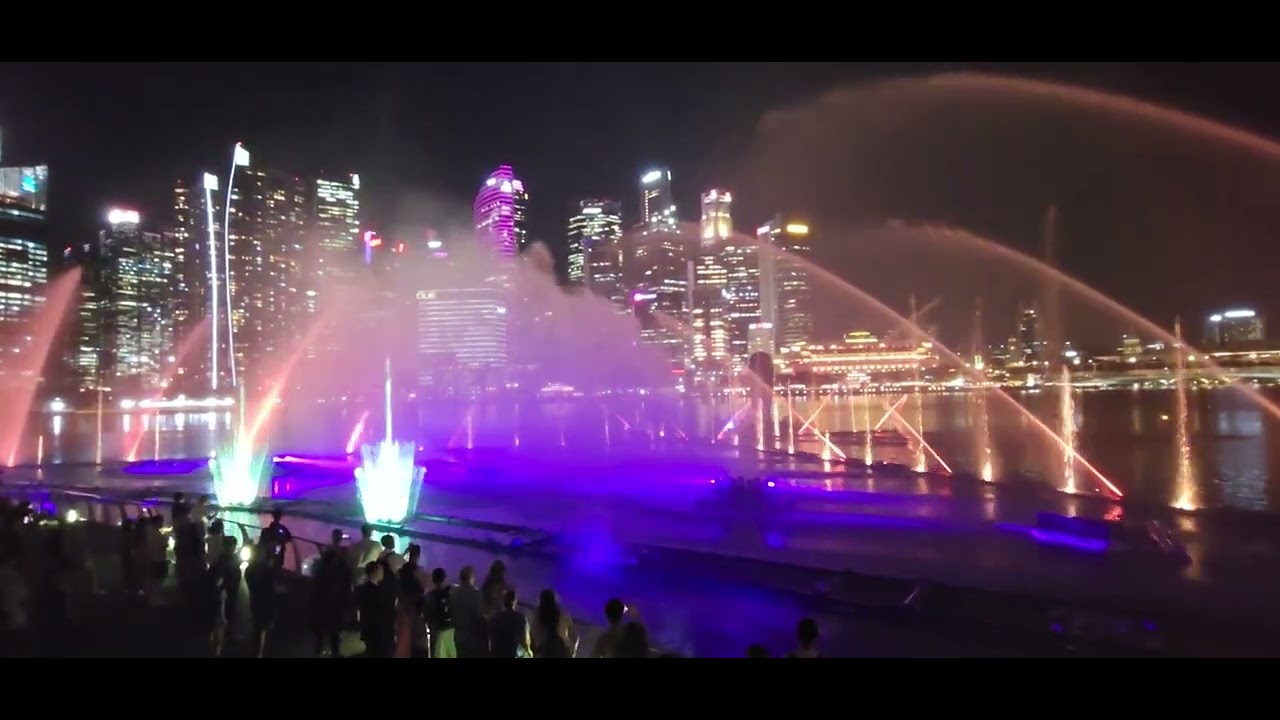SINGAPORE Marina bay water show - YouTube