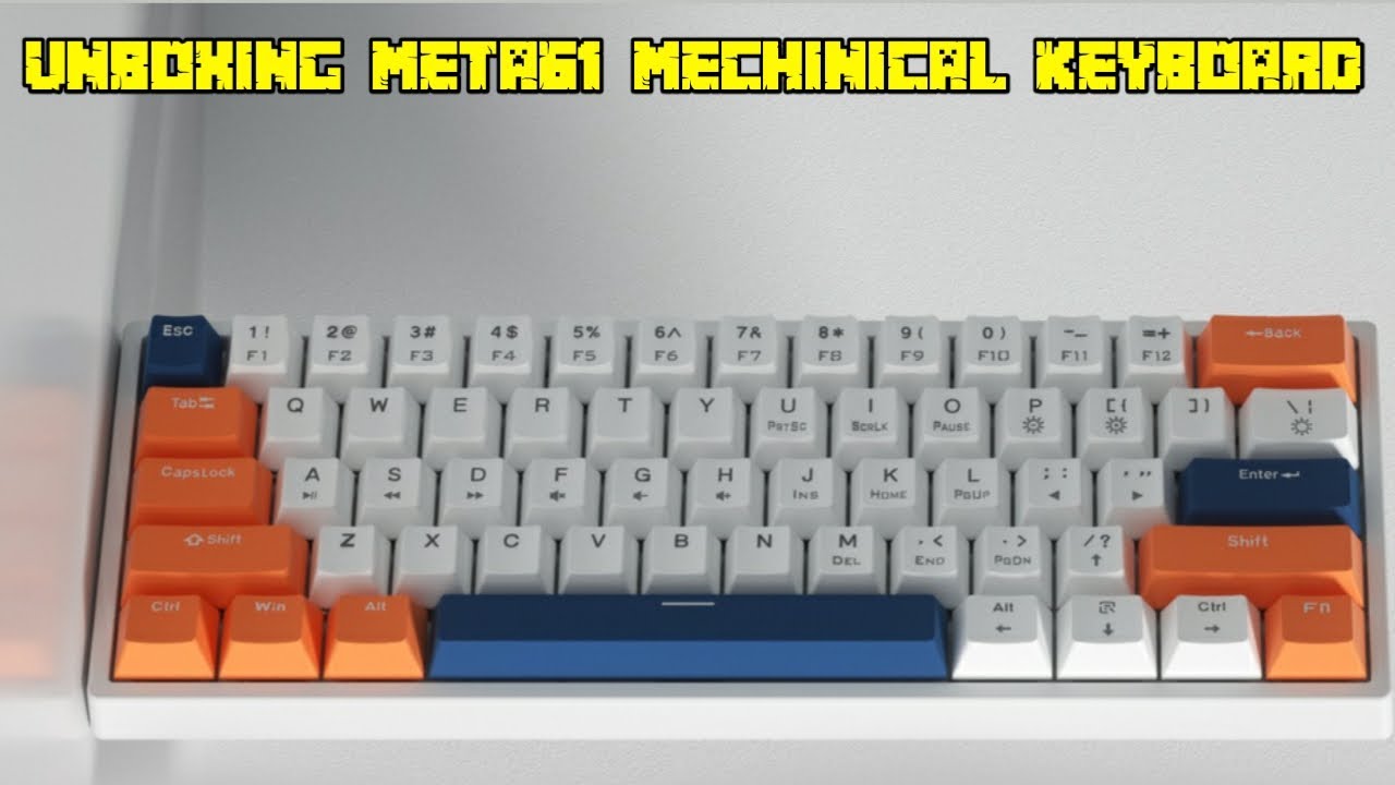 Unboxing meta61 mechanical gaming keyboard!! - YouTube