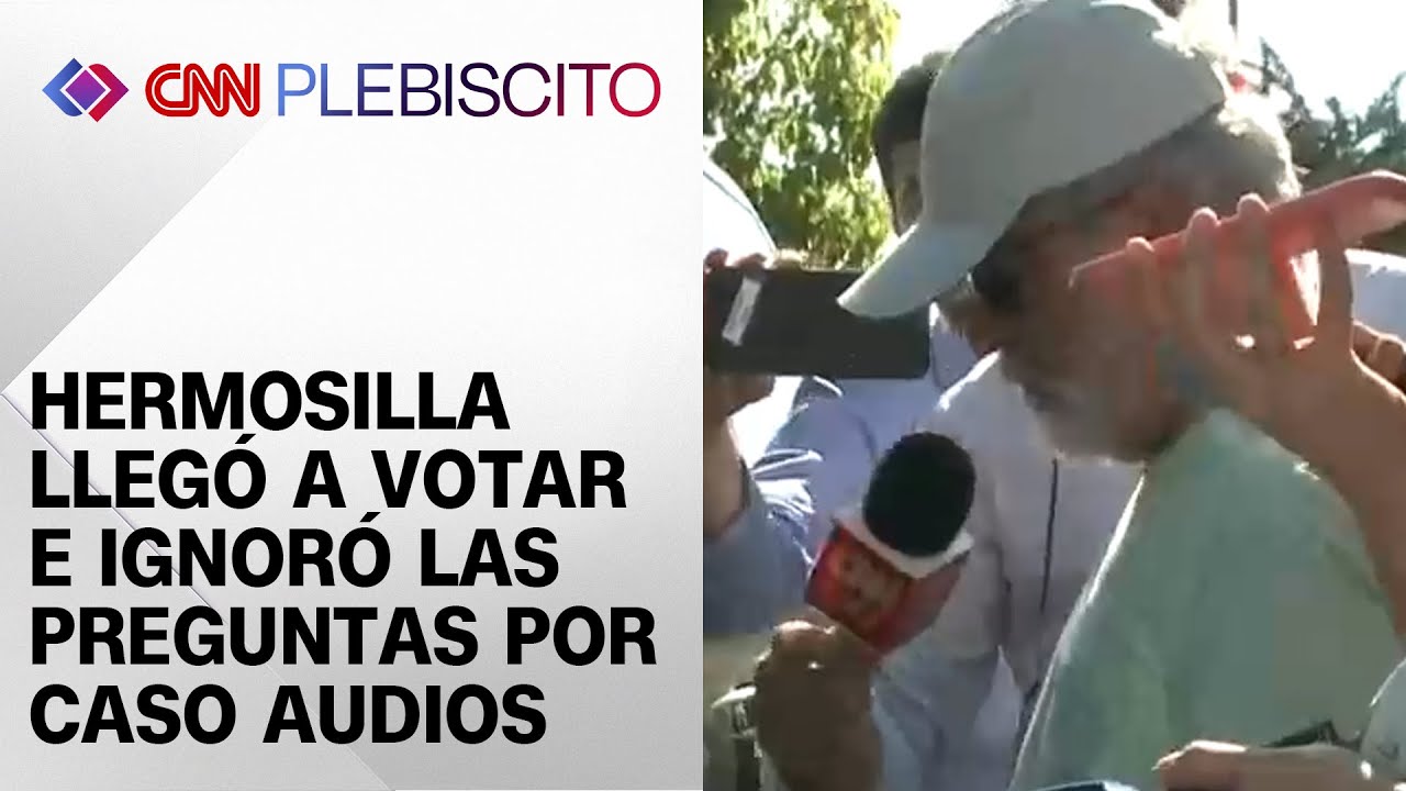 Caso Audios: Luis Hermosilla ignoró a periodistas al llegar a votar ...
