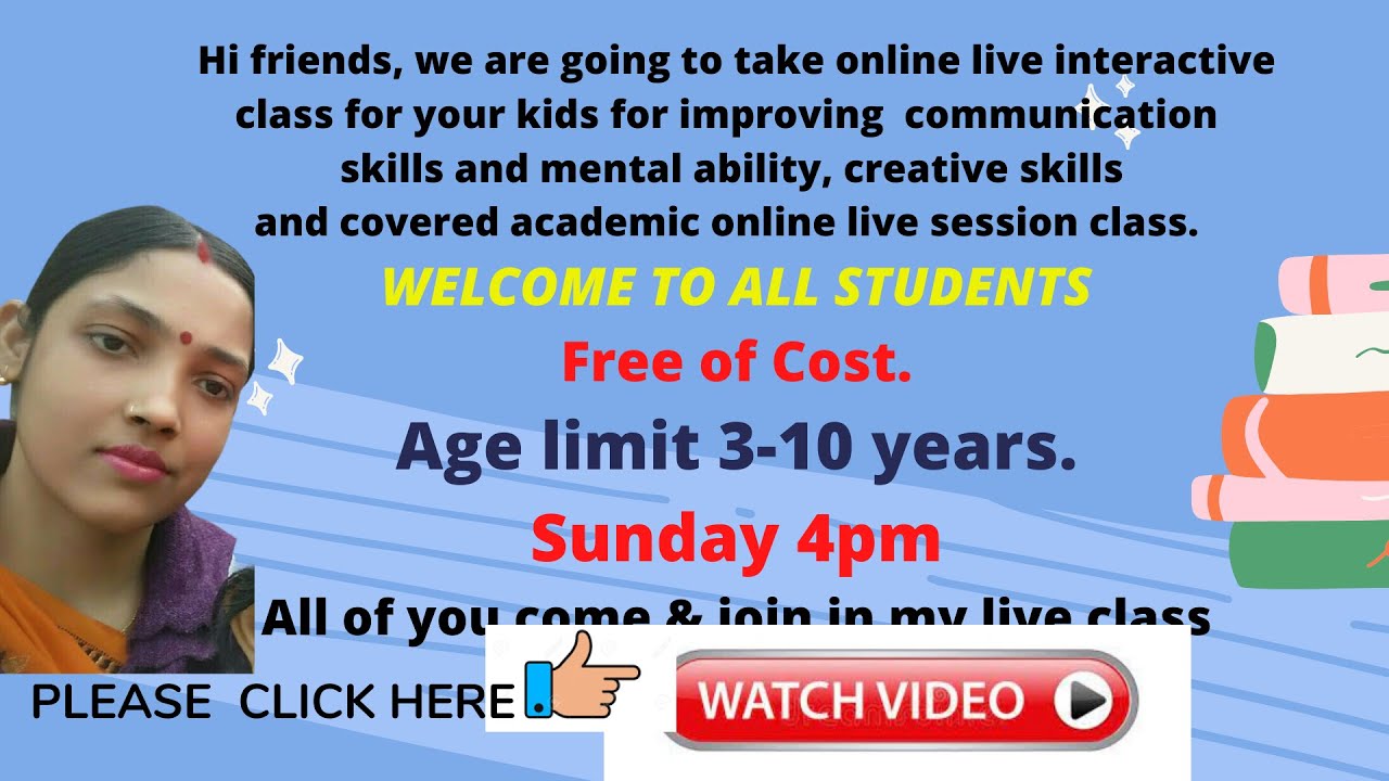 Online Live Class For Kids / Online Live Interactive Class For Students ...