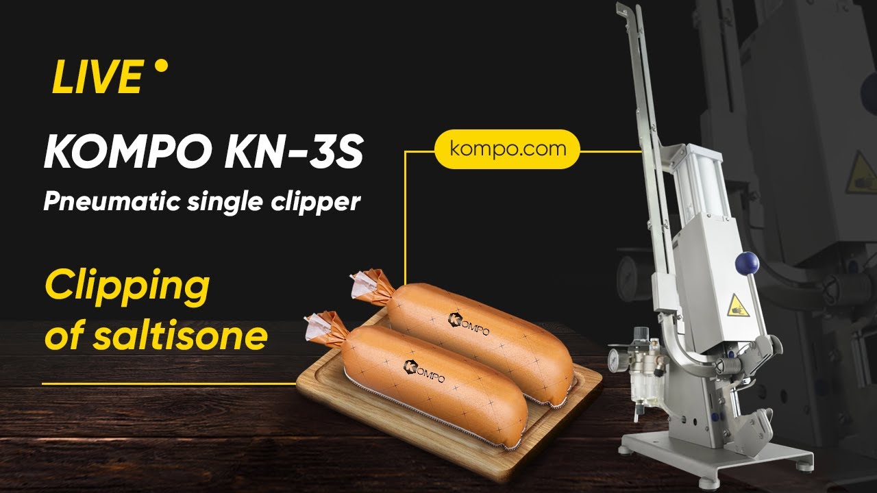 KN-3S pneumatic manual single table-top clipper - YouTube