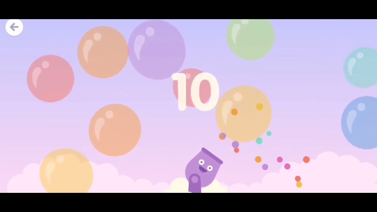 Sago mini school count the balloon - YouTube