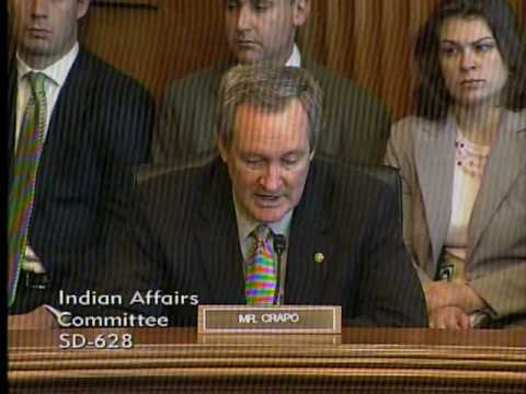 Crapo Introduces Alonzo Coby - YouTube