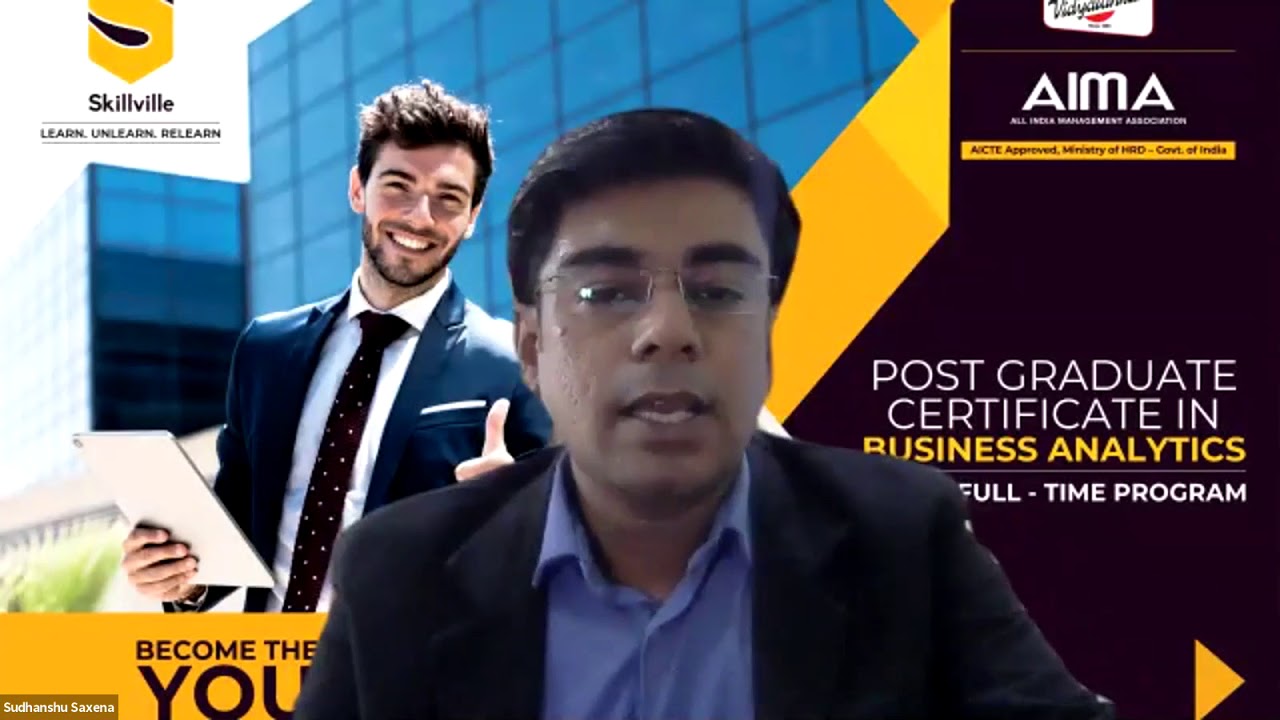 Skillville Webinar 2 Build Rewarding Career In Data Analyticsby Mrsudhanshu Saxena Youtube