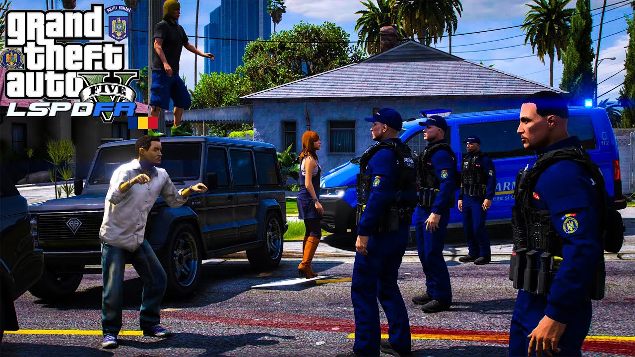 PROTEST CU SCANDAL JANDARMERIA INTERVINE IN FORTA - GTA 5 - JANDARMERIA ...