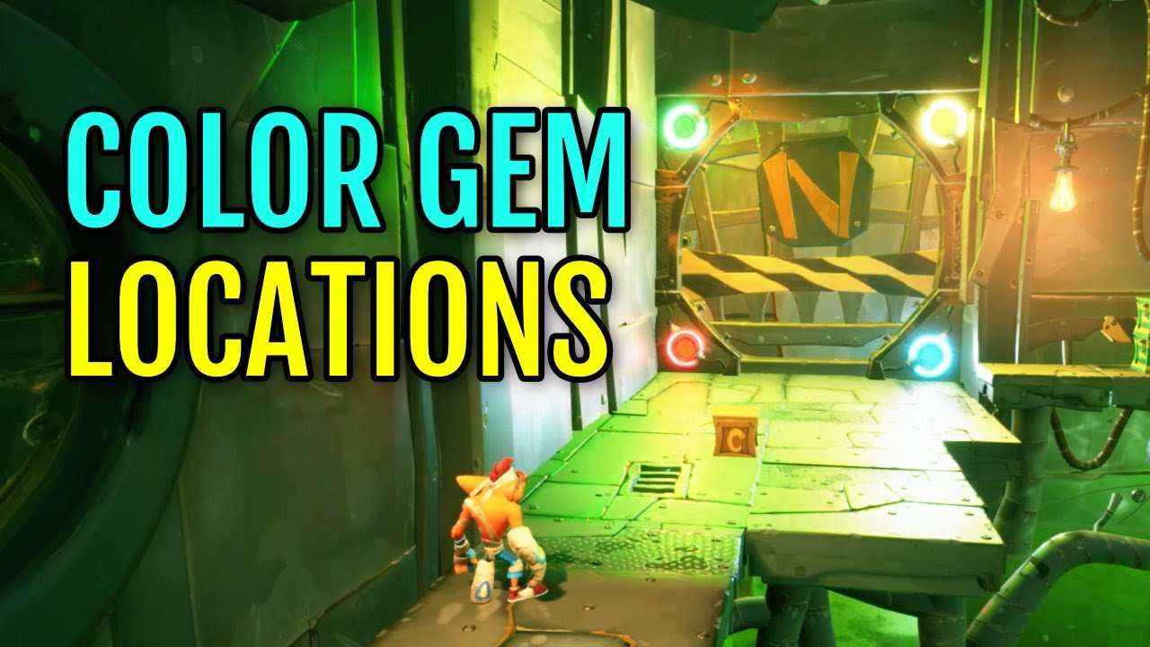 All Color Gem Locations Walkthrough | Crash Bandicoot 4: It's About ...
