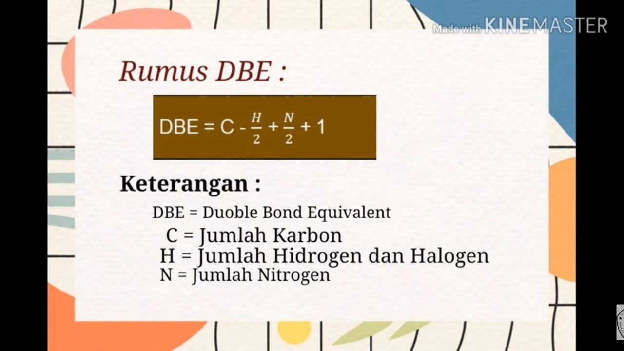 Cara Menghitung Double Bond Equivalent (DBE) / derajat kejenuhan - YouTube