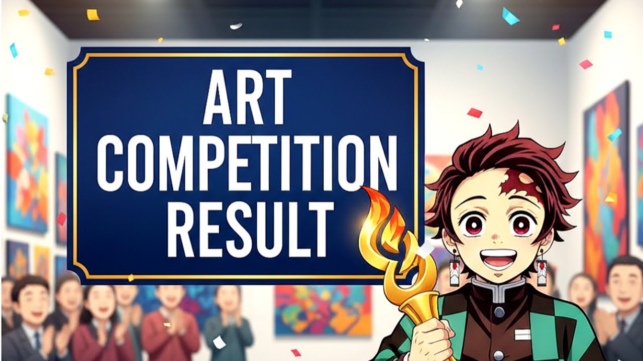 Anime Art Competition result 🥳 || Drawing competition || - YouTube
