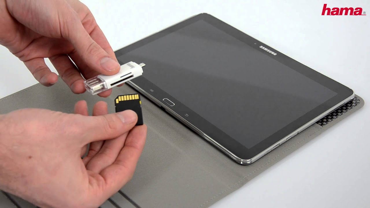 Hama Card Reader for smartphones/tablets with a micro USB connection ...