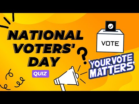 National voters day quiz|National voters day 2025 - YouTube