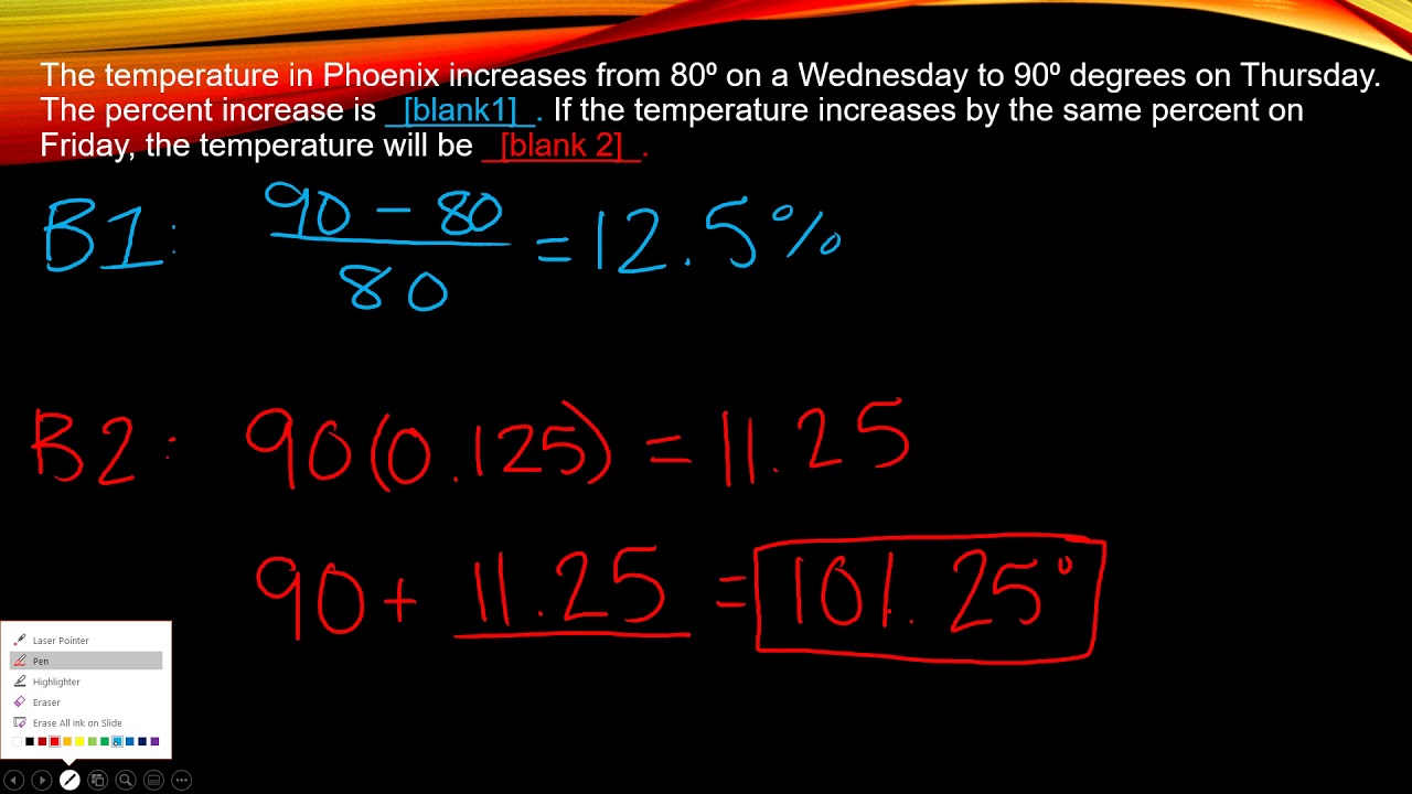 Lesson 10 - Percent Increase, Decrease, and Error - YouTube